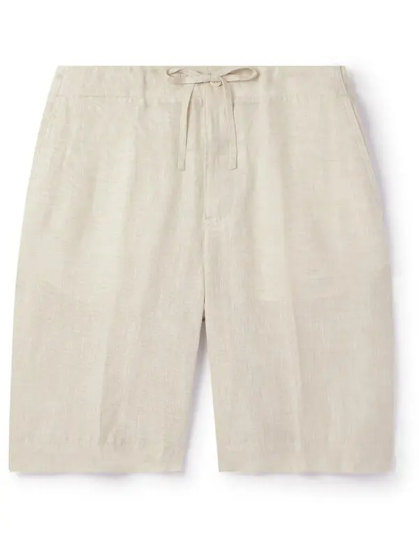 Loro Piana Straight-leg Linen Bermuda Shorts