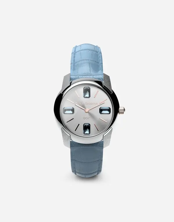 Dolce & Gabbana Watch With Alligator Strap - Azure