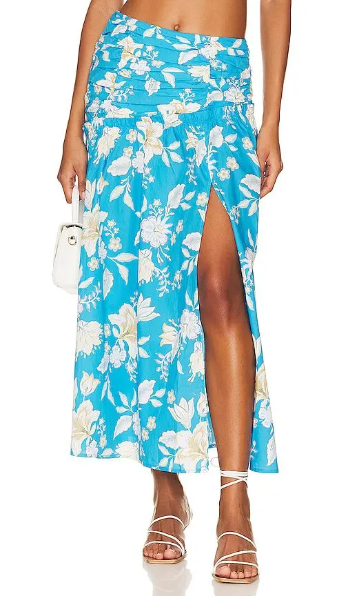 Minkpink Zinnia Floral Midi Skirt