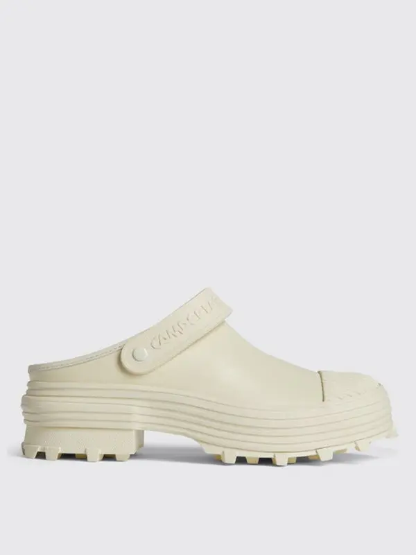 Camper Flat Sandal - White