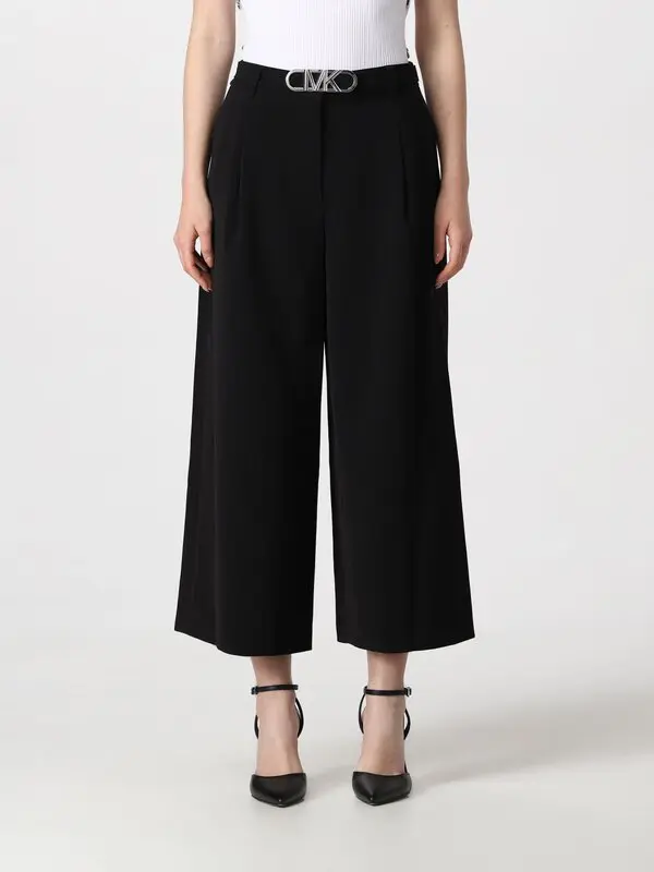 Michael Kors Flared Viscose Pants - Black