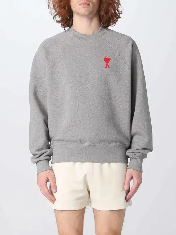 Ami Sweatshirt In Grey - 30% Off | Editorialist