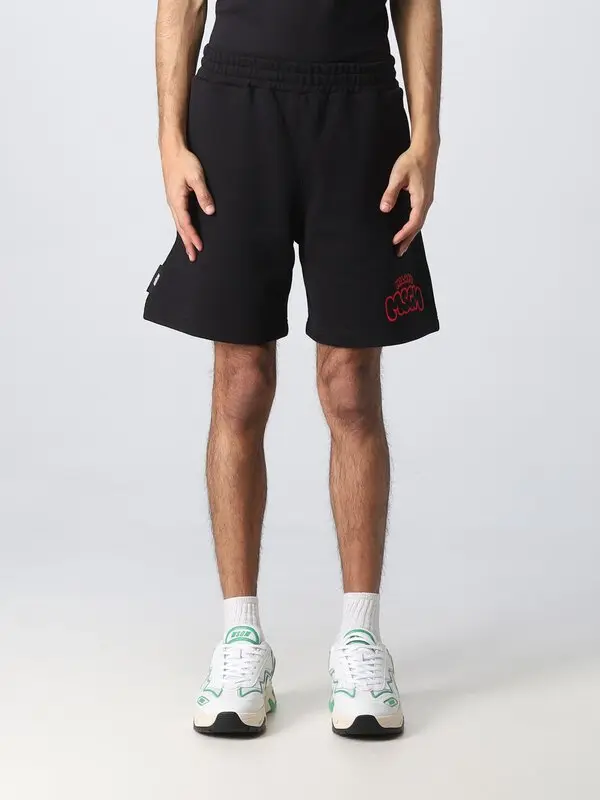MSGM Cotton Shorts - Black