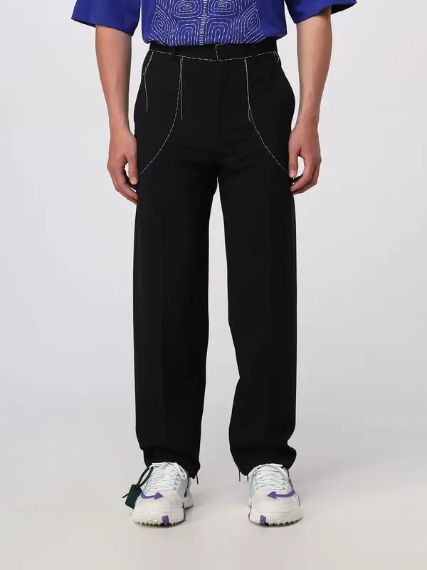 Off-White Wool Blend Pants