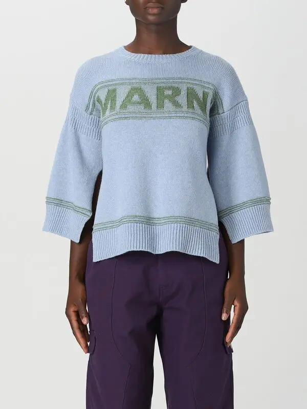 Marni Wool Sweater - Gnawed Blue