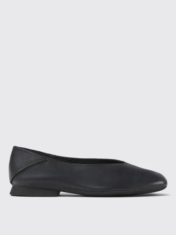 Camper Casi Myra Leather Ballet Flat - Black