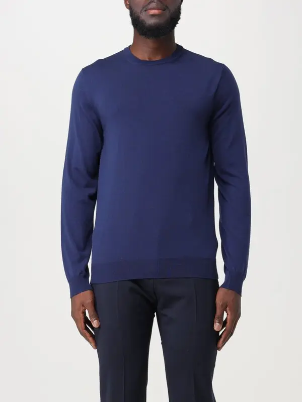 Zanone Sweater Blue Editorialist