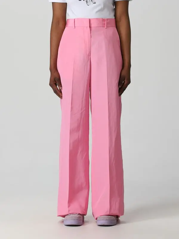 MSGM Viscose Blend Pants - Fuchsia