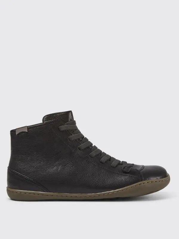Camper Flat Ankle Boot - Black