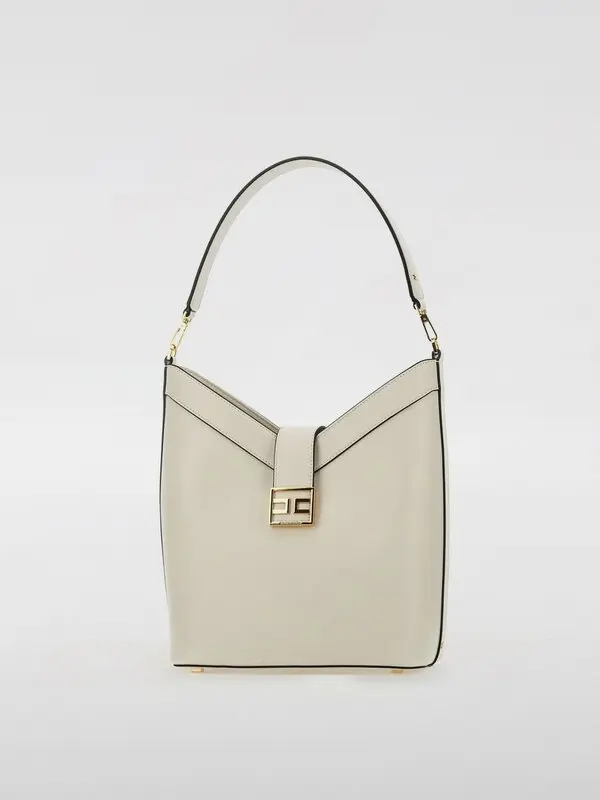 Elisabetta Franchi Perforated Tote Bag - Butter