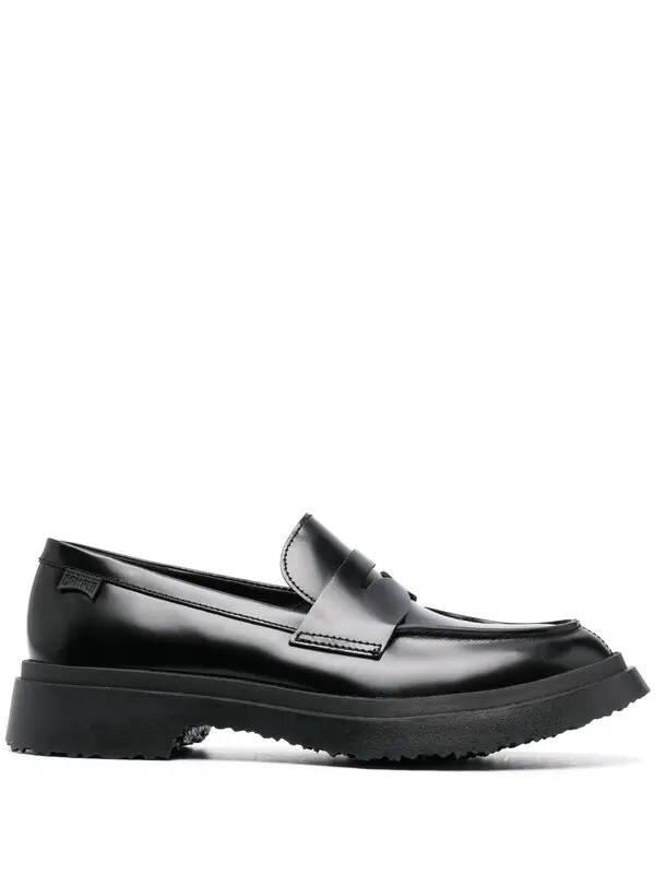 Camper Walden Leather Loafers - Black