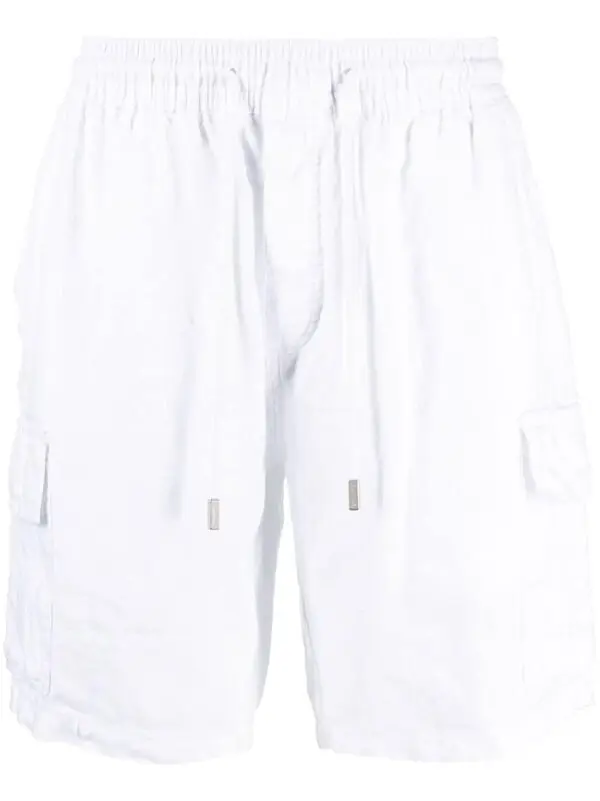Vilebrequin Logo-patch Linen Shorts - White
