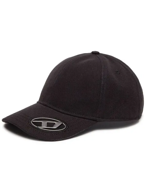 Diesel C-plak Baseball Cap - Black