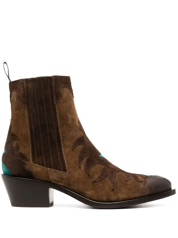 Sartore Texan Ankle Boots - Brown