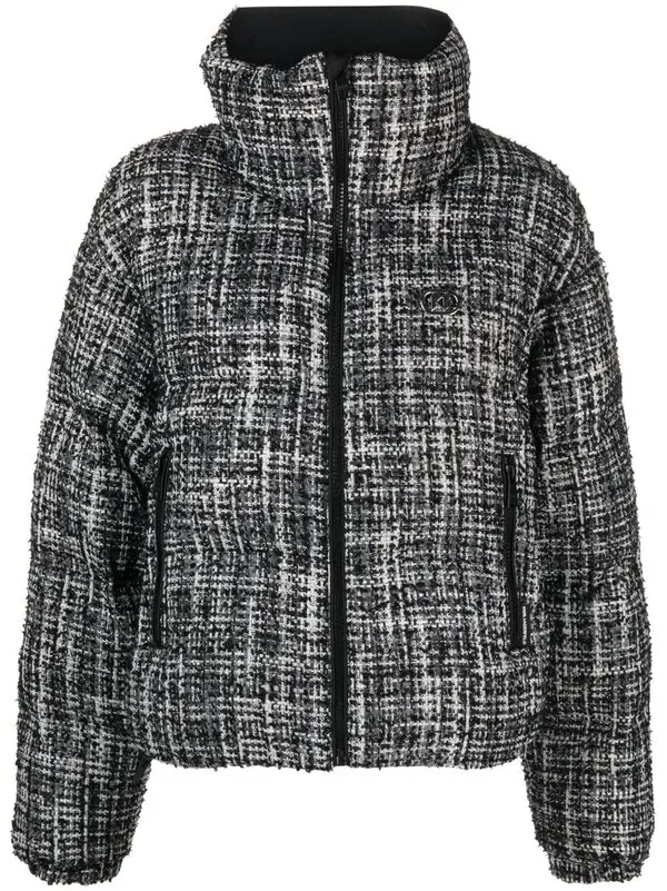 Karl Lagerfeld Bouclé Puffer Jacket