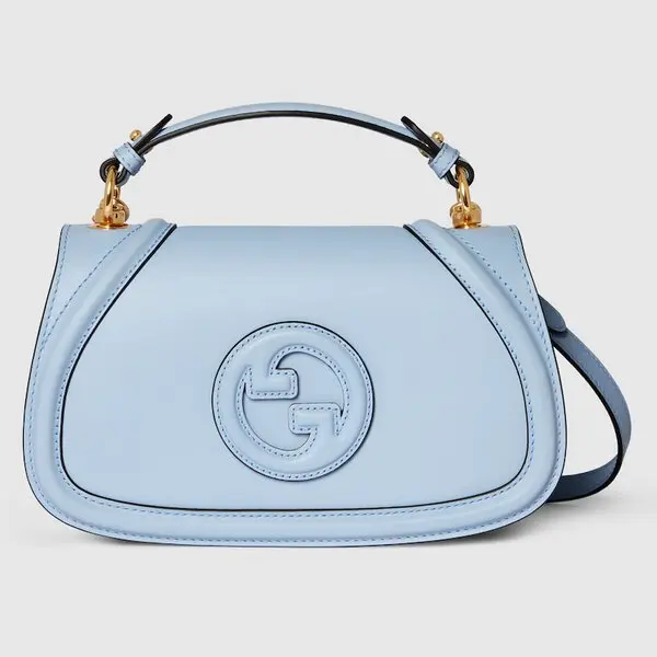 Gucci Blondie Medium Top Handle Bag - Blue