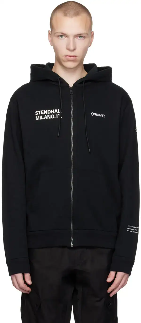 Moncler 7 Moncler Frgmt Hiroshi Fujiwara Hoodie - Black | Editorialist