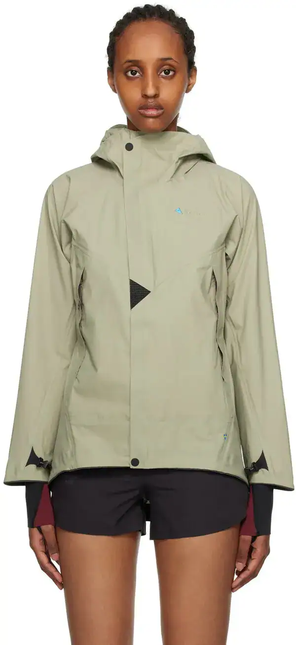 Klattermusen Khaki Asynja Jacket In Silver Green - 40% Off 