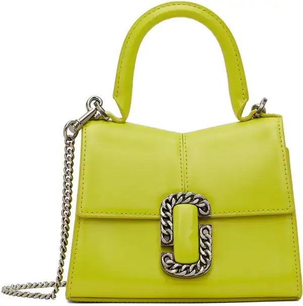 Marc Jacobs Mini The St. Marc Shoulder Bag In 328 Acid Lime - 32  