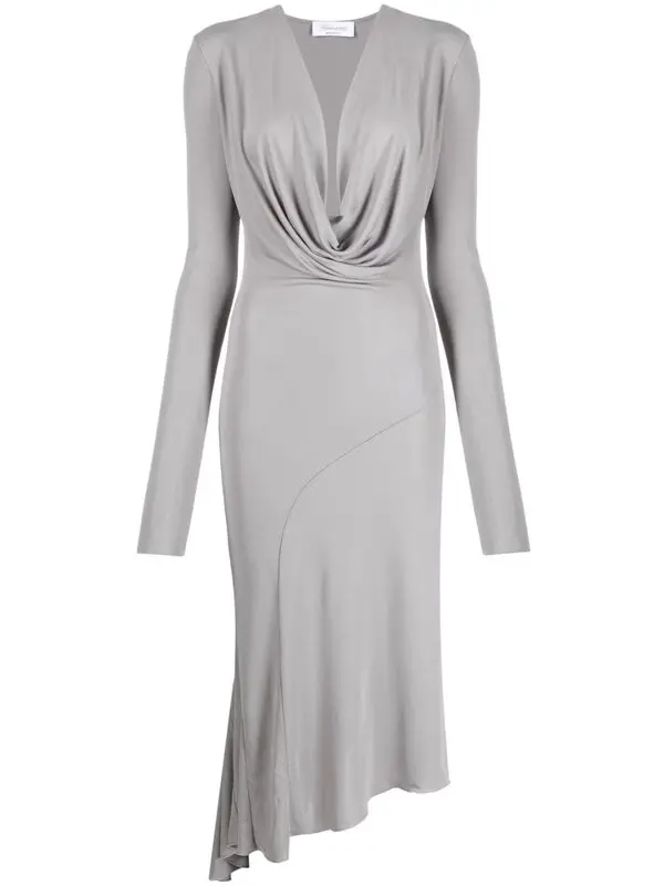Blumarine Asymmetric Midi Dress