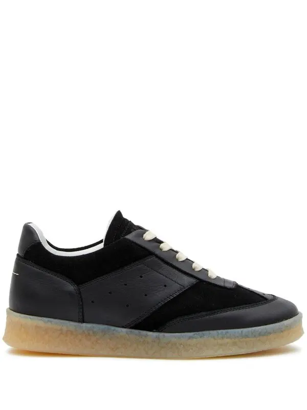 Maison Margiela Panelled Low-Top Sneakers In Black - 10% Off