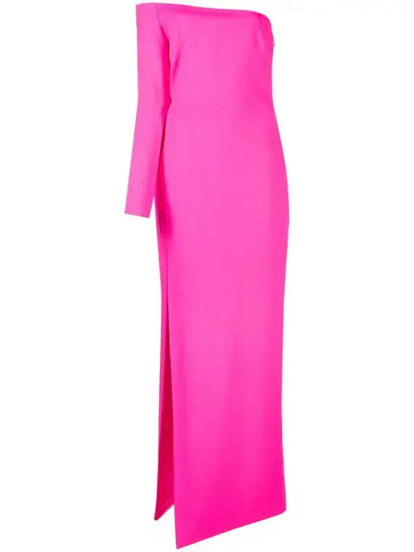 Solace London Palmer One-Shoulder Maxi Dress In Pink - 66% Off |  Editorialist