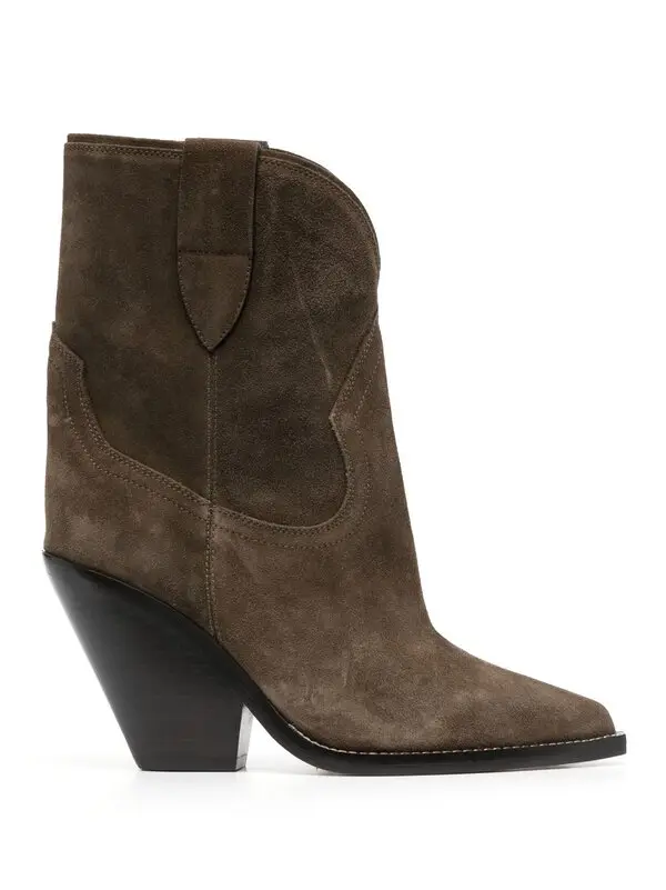 Bottes Isabel Marant Étoile En Cuir Suédé Marron - Taille 36 - Occasion Bon état