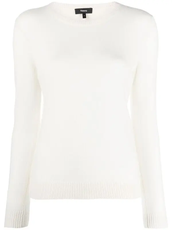Theory Long-sleeved Cashmere Jumper - White