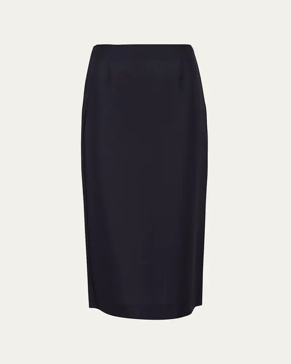 Prada Mohair Pencil Midi Skirt