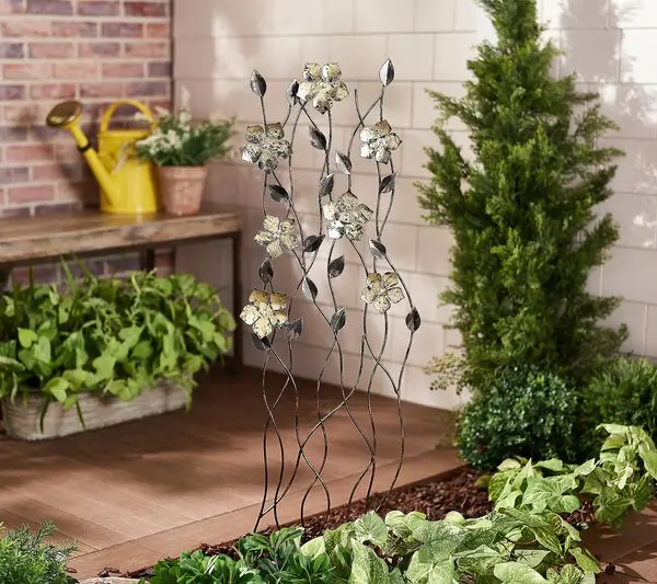 PLOW & HEARTH As Is 40' X 12' Copper Finished Metal Trellis