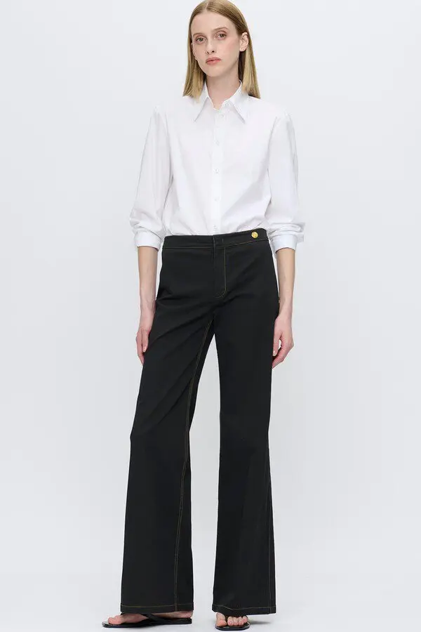 CALLAS MILANO Jane Organic Twill Pants - Black