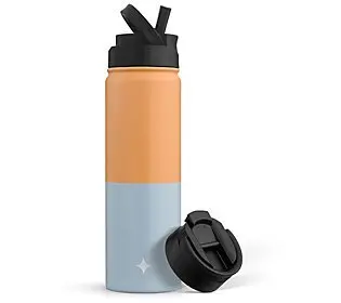 JOYJOLT Triple Insulated Water Bottle W Flip Li D & Sport Straw