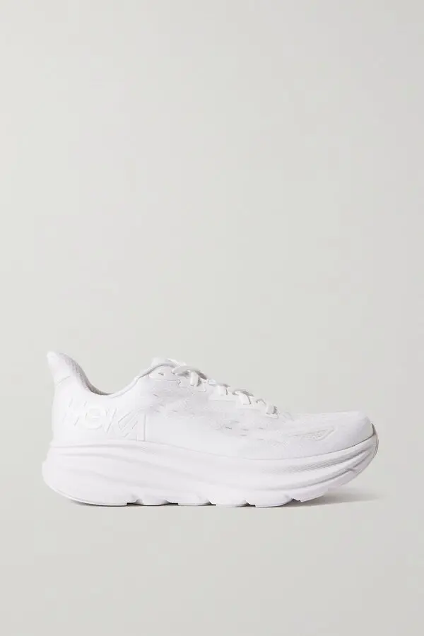 Hoka Clifton 9 Mesh Sneakers - White