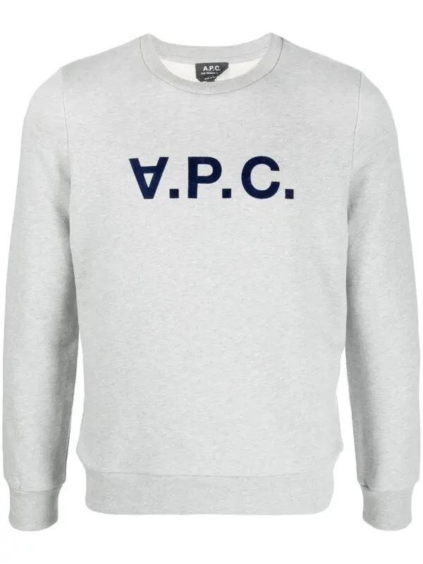 A.p.c. Logo-print Cotton Sweatshirt