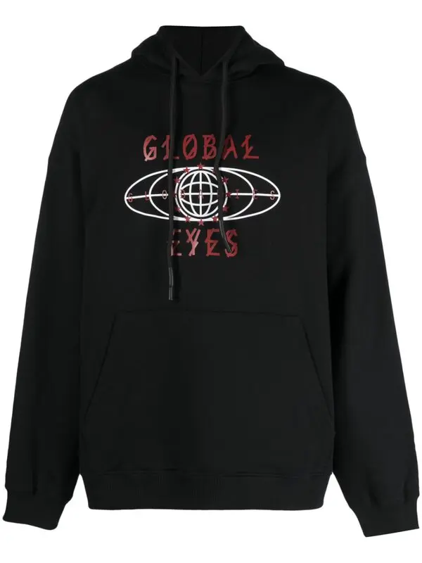 44 LABEL GROUP Graphic-print Cotton Hoodie