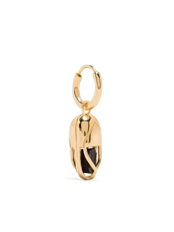 CAPSULE ELEVEN Onyx Hoop Earring