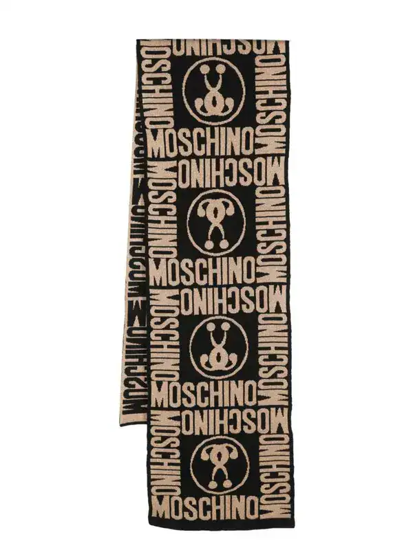 Moschino Question Mark Knitted Scarf - Black | Editorialist