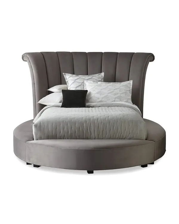 HAUTE HOUSE Katya Round Queen Platform Bed