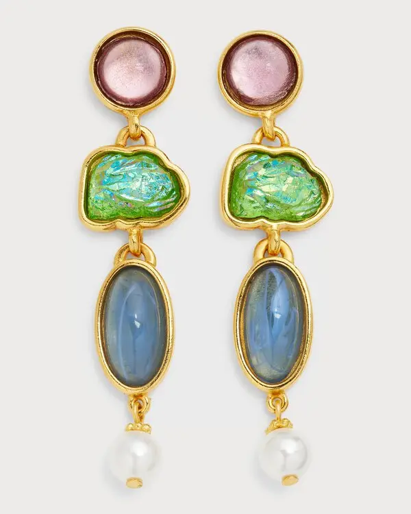 BEN-AMUN Stone Drop Earrings