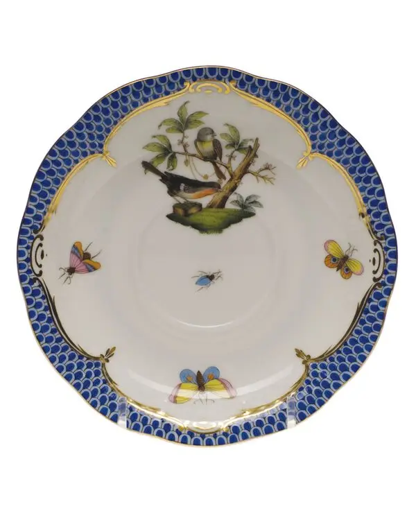 HEREND Rothschild Blue Motif 02 Tea Saucer