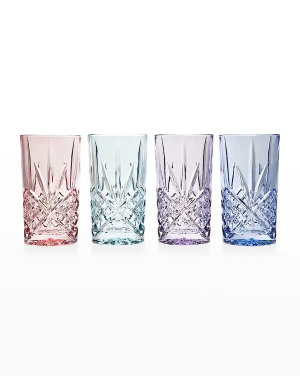 GODINGER Dublin Blush Highball, Set Of 4