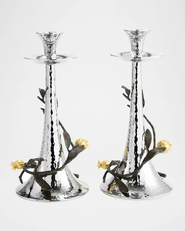 Michael Aram Pomegranate Candleholders, Set Of Two - One-color