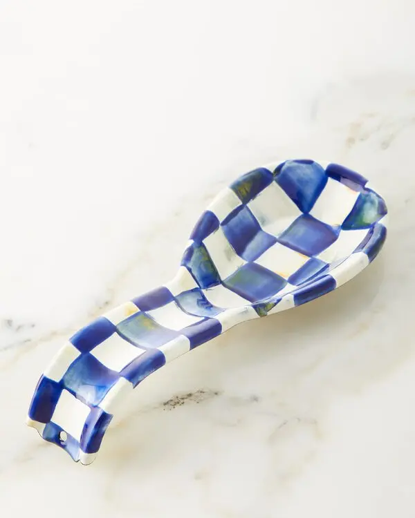 MACKENZIE-CHILDS Royal Check Spoon Rest - One-color