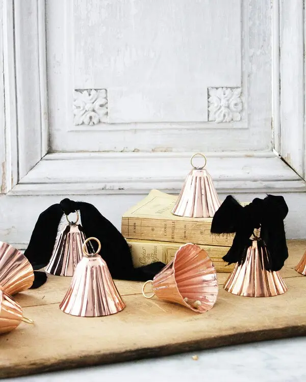 COPPERMILL KITCHEN Bell Ornaments, Set Of 4