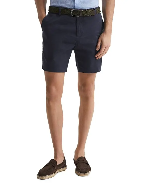 REISS Wicket Casual Chino Shorts - Navy