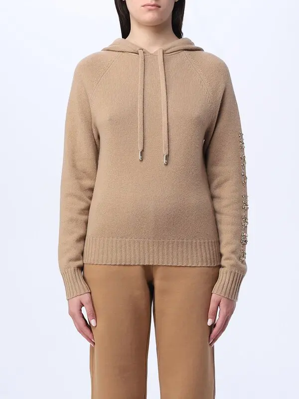 Max Mara Wool And Cashmere Blend Sweatshirt - Camel
