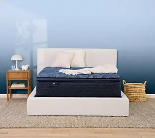 SERTA Perfect Sleeper Cobalt Calm Plush Pillow Op Mattress-fl