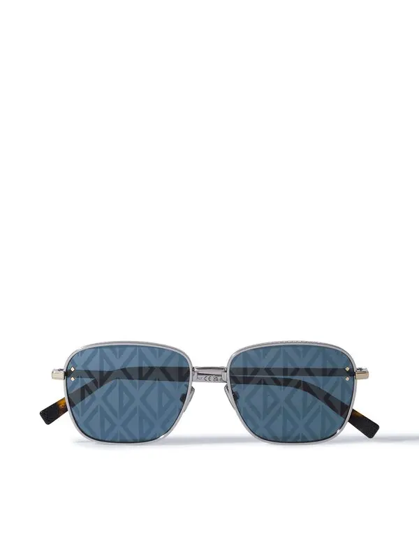 Dior Cd Diamond S4u D-frame Sunglasses - Silver