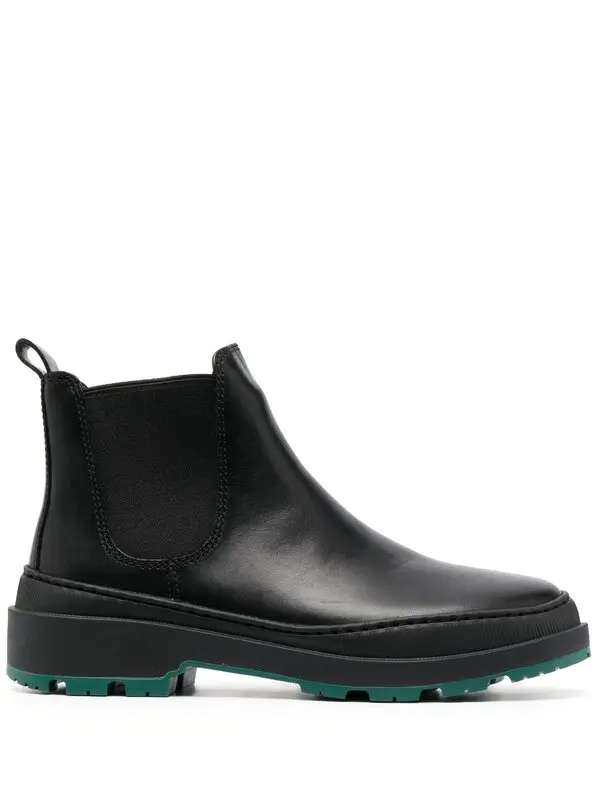 Camper Brutus Leather Ankle Boots - Black