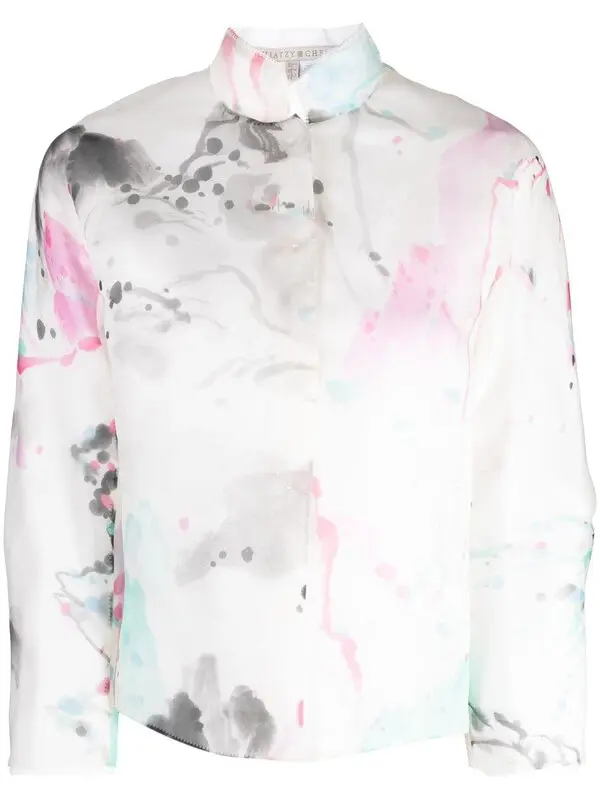 Shiatzy Chen Graphic-print Silk Jacket